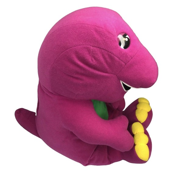 Hasbro | Toys | Vintage Talking Barney Purple Dinosaur 8 Plush Stuffed ...